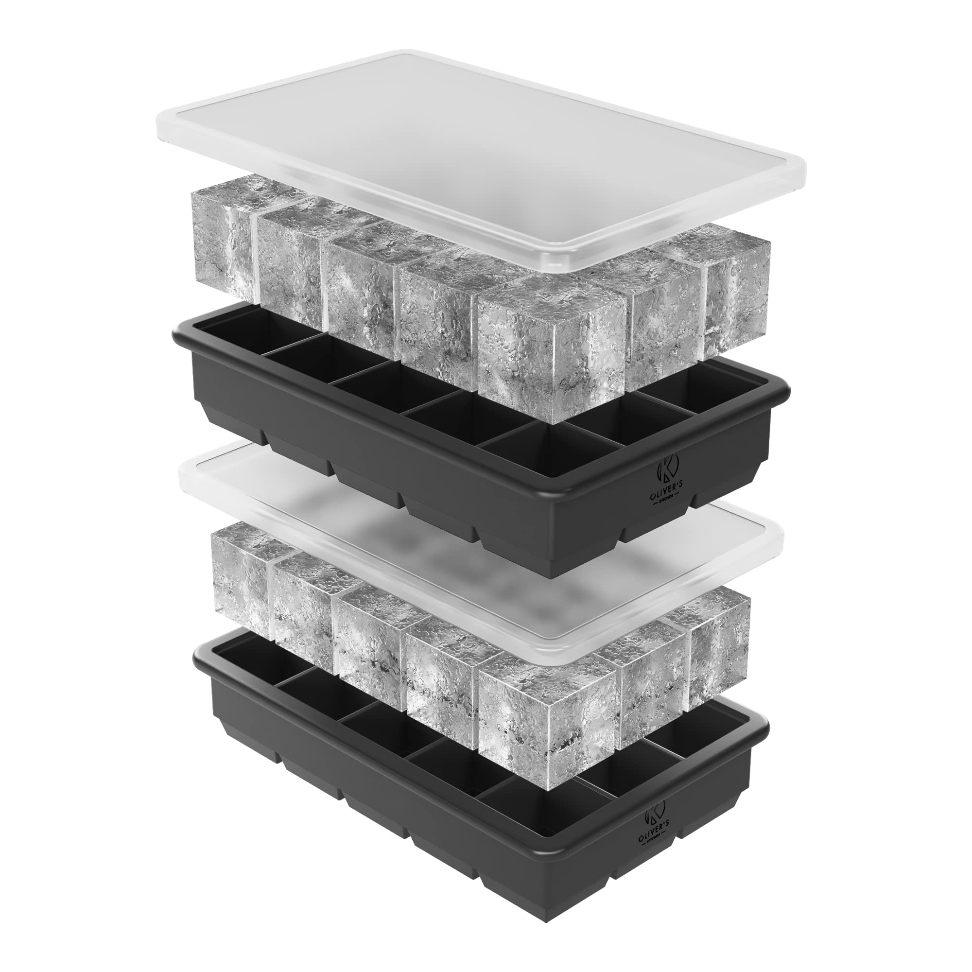 Stackable Cube Ice Tray Set | Oliver's Kitchen – Oliver's Kitchen